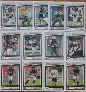 2022 panini score football new york jets team set gift pack 2022 score team plus bonus jets set 2010-2022