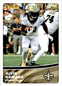 2022 panini nfl sticker card #20 alvin kamara new orleans saints football card