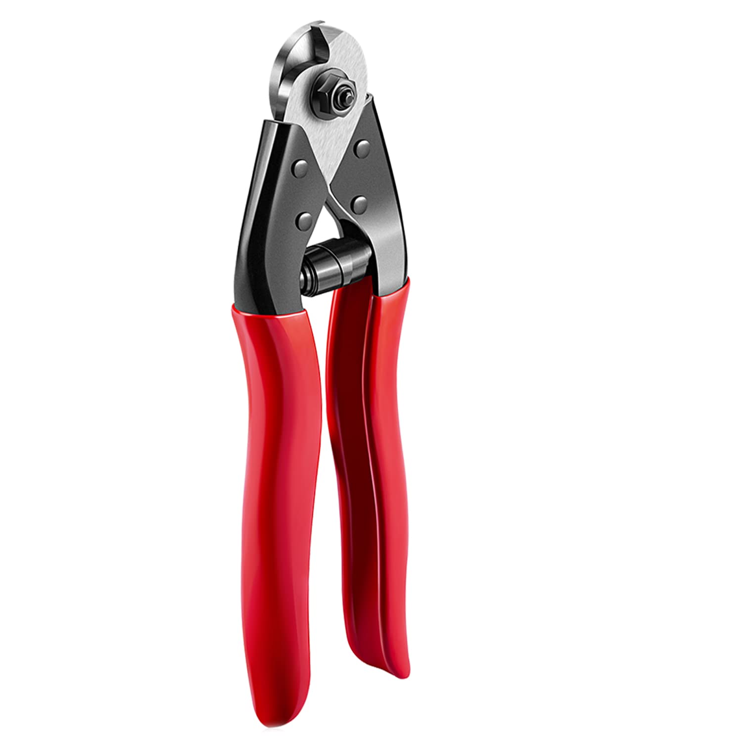 Steel DN Mate 7.6" Steel Wire Cutter, Cut All Wires Up to 5/32", Wire Rope Cutter, Cut Steel Cable, Aircraft Cable, Wire Seals, Bike Cable,  Aluminum/Copper Wire, Fence Cable, One-Hand Operate CC-11