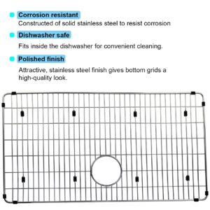 EBG2815 Stainless Steel Bottom Grid,Sink Grid,Sink Rack for Bottom of Sink,Kitchen Sink Grid,Sink Protector,Sink Bottom Grid for Elkay sink bowls 28-1/4" x 15-1/4" x 1-1/4"