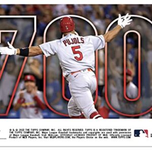 2022 Topps Now Albert Pujols #951-4th Player in MLB History to hit 700 Career HRs- St. Louis Cardinals baseball trading card- Shipped in Protective Screwdown Holder