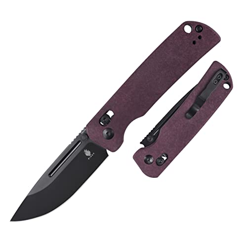 Kizer Pocket Knife 3.31 Inches 154CM Steel Richlite Handle EDC Knife, Thumb-stud Openers V4481C1