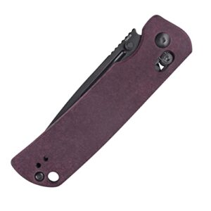 Kizer Pocket Knife 3.31 Inches 154CM Steel Richlite Handle EDC Knife, Thumb-stud Openers V4481C1