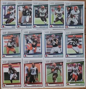 2022 panini score football cleveland browns 3 team set gift pack 2022 score team plus 2 bonus browns set 2010-2022