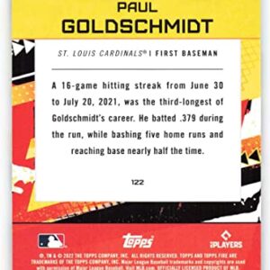 2022 Topps Fire #122 Paul Goldschmidt NM-MT St. Louis Cardinals Baseball