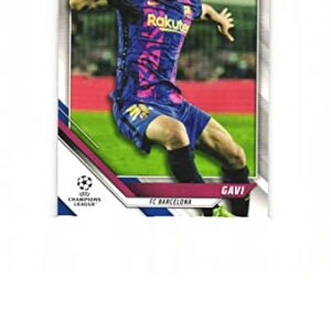 GAVI 2021-22 Topps UEFA Champions League Soccer #50 Rookie Card RC FC Barcelona Spain