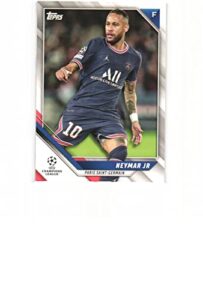 neymar jr. 2021-22 topps uefa champions league soccer card #150 psg brazil paris saint-germain