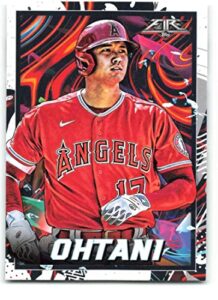 2022 topps fire #35 shohei ohtani nm-mt los angeles angels baseball