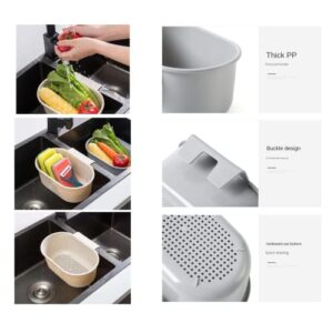 2 pcs Kitchen Sink Drain Basket for Double Bowl Kitchen Sinks, Colander and Pasta Strainer, Colanders & Food Strainers, Strainers and Colanders