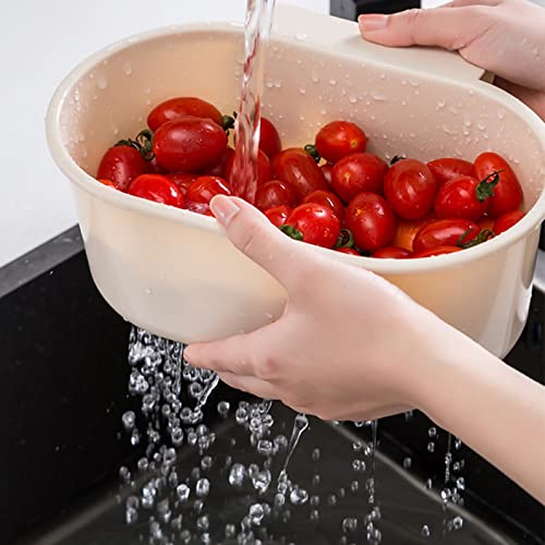 2 pcs Kitchen Sink Drain Basket for Double Bowl Kitchen Sinks, Colander and Pasta Strainer, Colanders & Food Strainers, Strainers and Colanders