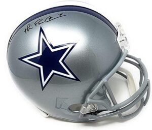 michael irvin dallas cowboys signed autograph full size helmet steiner sports certified