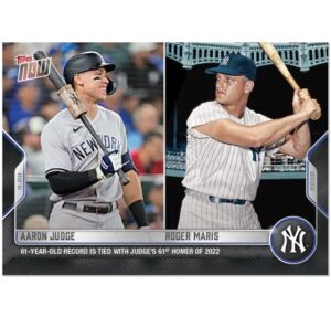 2022 topps topps now #976 aaron judge roger maris new york yankees nm-mt