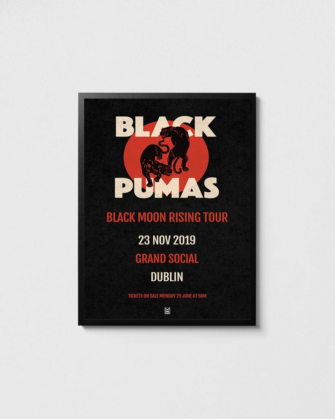 Black Pumas Tour Poster, Black Pumas Print, Soul Rock Music Poster, Rock Art (12x18 inches)