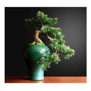 artificial bonsai tree bonsai tree faux pine tree bonsai juniper tree bonsai artificial bonsai tree indoor decoration house plant with ceramic pot for decoration, desktop display, zen garden décor