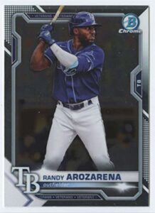 2021 bowman chrome #66 randy arozarena rays baseball mlb