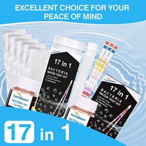 17 in 1 Water pH Testing Kits for Drinking Water - 100 Counts pH Test Strips + 2 Water Test Kits, Home Tap Well Water pH Test Kit, Testing Water pH and More !