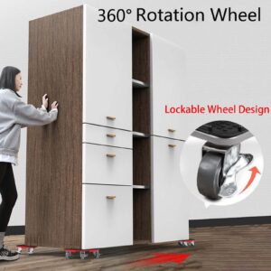 Furniture Movers with Wheels, Heavy Duty Furniture Lifter Movers Tool Set,1320 LBs Load Capacity,for Moving Sofa, Cabinet, Refrigerator.