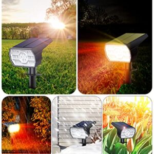 Kaxiida Solar Lights Outdoor Waterproof, 7 Lighting Modes Solar Landscape Pathway Lights, IP68 Color Changing Solar Outdoor Lights for Yard,Garden,Patio, Gate, Fence