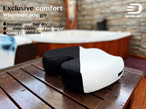 DIVEBLAST: Hot Tub Booster Seat for Adults - Weighted U-Shaped Hot Tub Pillow with Non-Slip Materials - Ergonomic Designed Hot Tub Seat - Premium Hot Tub Accessories for Adults - 15 x 12 x 5 Inches…