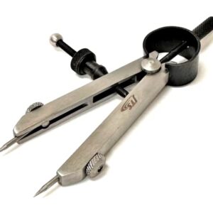 3" Adjustable Divider Precision Scriber and Caliper Sharp Pointed Sharp Point S.S. by JTS