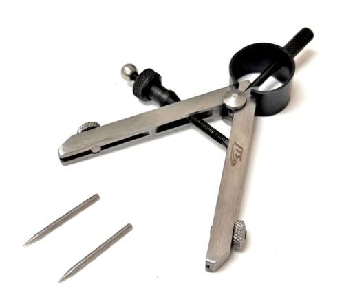 3" Adjustable Divider Precision Scriber and Caliper Sharp Pointed Sharp Point S.S. by JTS