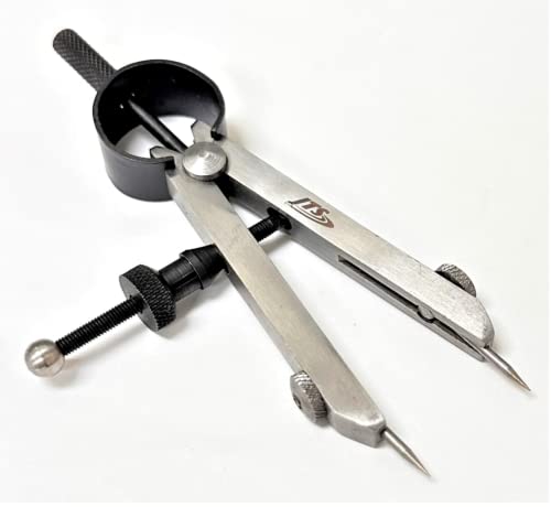 3" Adjustable Divider Precision Scriber and Caliper Sharp Pointed Sharp Point S.S. by JTS