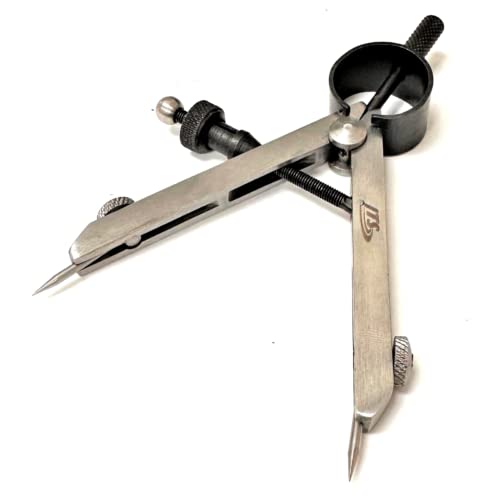 3" Adjustable Divider Precision Scriber and Caliper Sharp Pointed Sharp Point S.S. by JTS