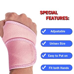 NuCamper Wrist Brace Carpal Tunnel for Men Women Fit Left and Right Hand,Lightweight Adjustable Wrist Support Brace for Tendinitis,Sprains Arthritis,Pain Relief,Compression Wrist Wrap for