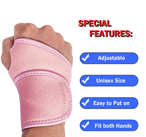 NuCamper Wrist Brace Carpal Tunnel for Men Women Fit Left and Right Hand,Lightweight Adjustable Wrist Support Brace for Tendinitis,Sprains Arthritis,Pain Relief,Compression Wrist Wrap for