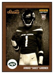 ahmad gardner rc 2022 panini instant studio rookie /911#s3 nm+-mt+ nfl football jets