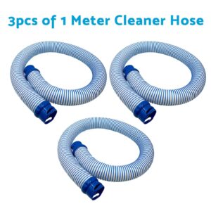 ALINREDBX 3 Pack 39 Inch Pool Vacuum Hose Compatible with Zodiac X7 T3 T5 Mx6 Mx8 Pool Cleaner, Twist Lock Hoses Replacement