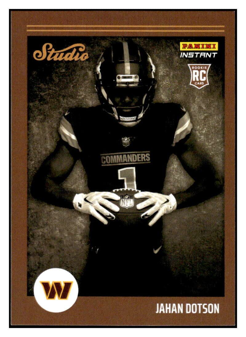 JAHAN DOTSON RC 2022 Panini Instant Studio ROOKIE /911#S9 Commanders NM+-MT+ NFL Football