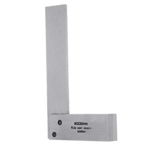 Muzrunq Machinist Square Set Engineer 90 Right Angle Precision Steel Angle Ruler 80×50mm.