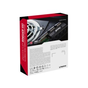 Kingston Fury Renegade 1TB PCIe Gen 4.0 NVMe M.2 Internal Gaming SSD with Heat Sink | PS5 Ready | Up to 7300MB/s | SFYRSK/1000G