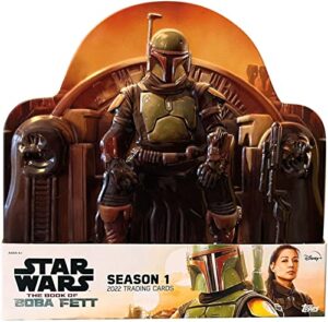 2022 topps star wars book of boba fett hobby box (7 packs/8 cards: 1 auto or sketch)