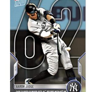 2022 Topps Now #1012 Aaron Judge 62 Homeruns AL Record New York Yankees NM-MT