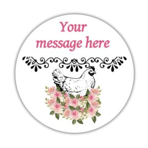 Personalized chicken egg carton labels, Stickers, tags