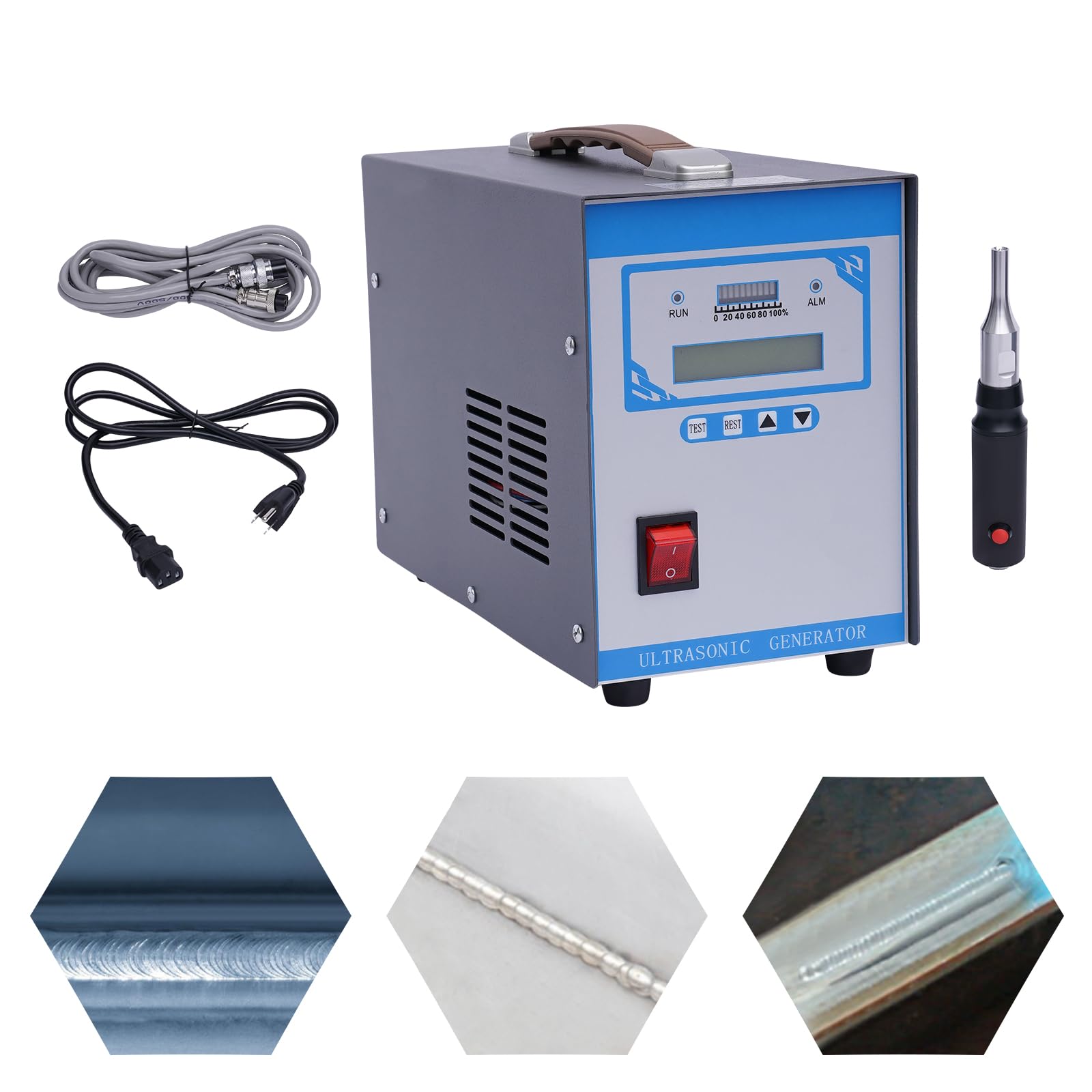 Welding Machine 28KHz High Frequency Ultrasonic Plastic Welder 700W Plastic Spot Welder for PE/PC/PUC/PPS