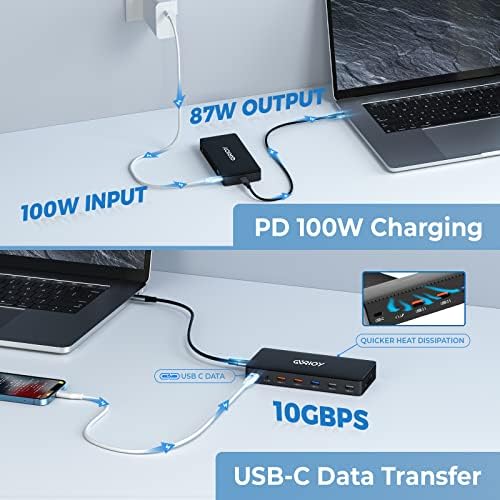 USB C Laptop Docking Station, 15 in 1 Triple Display Multiport Adapter 3 Monitors Dock with Dual DP, HDMI, VGA, USB C/A, RJ45, SD/TF, Mic/Audio, PD Compatible for MacBook/Dell/HP/Lenovo Laptops Black