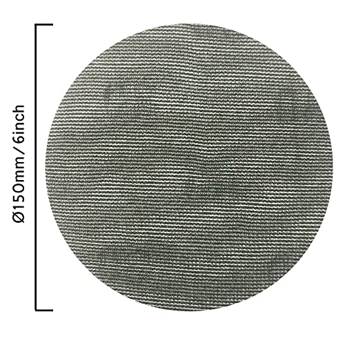 ChampNet 6 Inch Mesh Sanding Discs Hook and Loop Sanding Net Dust Free Abrasive Pads Assortment | 35 Sander Sheets Pack | for Woodworking, Industrial Use