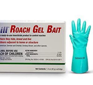 Neogen Sure Kill Roach Gel Bait- Roach Killer Indoor Infestation- Kill Roaches Indoor and Outdoor- Perfect Household Solution- Available with Premium Quality Centaurus AZ Gloves- 40 Gram