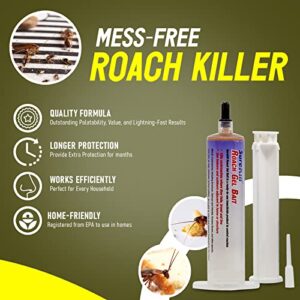 Neogen Sure Kill Roach Gel Bait- Roach Killer Indoor Infestation- Kill Roaches Indoor and Outdoor- Perfect Household Solution- Available with Premium Quality Centaurus AZ Gloves- 40 Gram