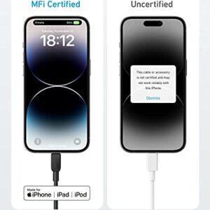 Anker 310 USB C to Lightning Cable (Black, 6ft), MFi Certified, Fast Charging Cable for iPhone 14 Plus 14 14 Pro Max 13 13 Pro 12 11 X XS XR (Charger Not Included)