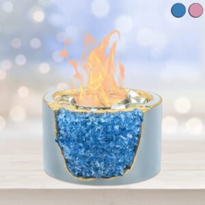 concrete tabletop fire pit bowl - smores maker tabletop indoor fire pit table top firepit mini fire pit smokeless fire pit alcohol fire pit tabletop portable fire pit mini fire pit house warming gift…