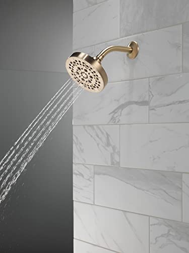 DELTA FAUCET FAUCET 5-Spray Gold Shower Head, DELTA FAUCET Shower Head Gold, Showerheads, Brushed Gold Shower Head, 1.75 GPM Flow Rate, Champagne Bronze 52535-CZ