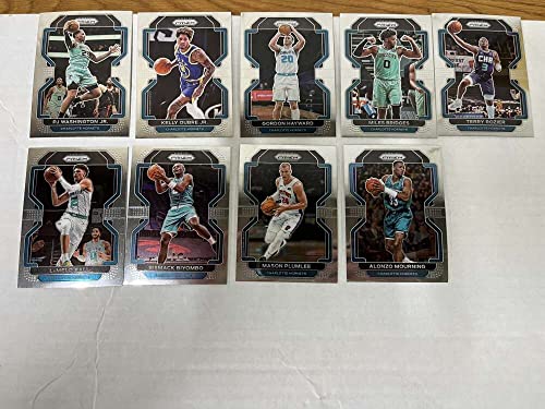 2021-22 Panini Prizm Charlotte Hornets NBA Basketball Veteran Team Set Included in this team are the following players (78 PJ Washington Jr, 103 Kelly Oubre Jr, 106 Gordon Hayward, 132 Miles Bridges, 152 Terry Rozier III, 185 LaMelo Ball, 195 Bismack Biyo