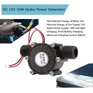 Watris Veiyi Micro HydroTurbine, Water Turbine Generator, DC 12V Hydro Power Generator, 10W Hydroelectric Charging Tool, Water Flows Generator