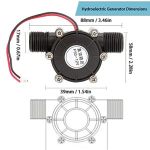 Watris Veiyi Micro HydroTurbine, Water Turbine Generator, DC 12V Hydro Power Generator, 10W Hydroelectric Charging Tool, Water Flows Generator