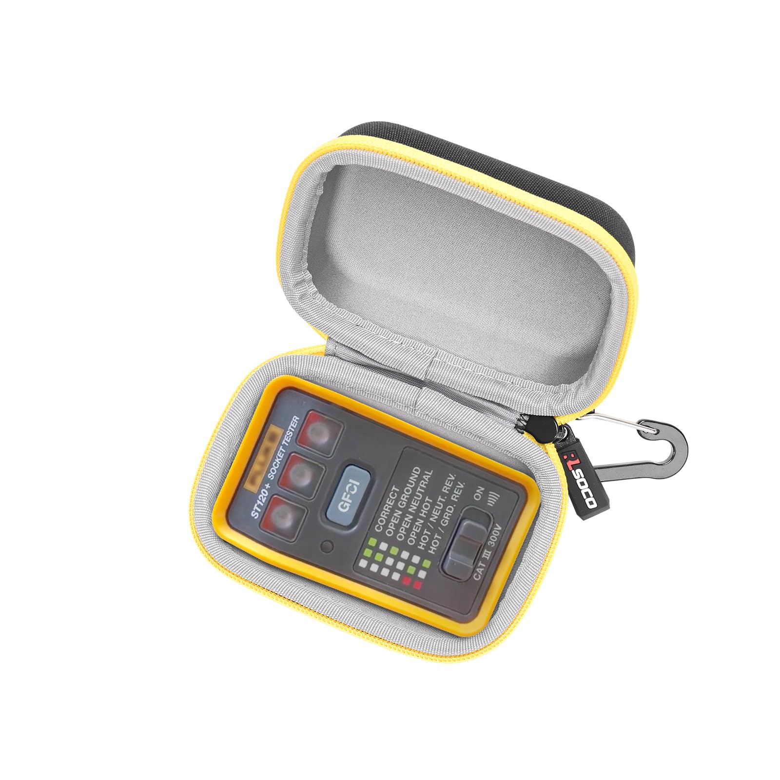 RLSOCO Carrying Case for Fluke ST120+/ST120 GFCI Socket Tester (Case Only)