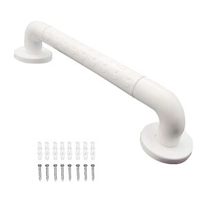 grab bars for shower, handicap handicap grab bars for bathtubs and showers, white shower handle,safety hand rail,support-pregnant woman,elderly,injury,senior assist bath handle（16 inch)